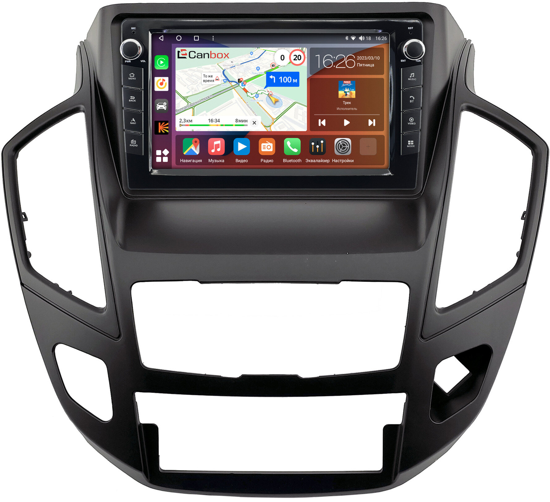 Штатная магнитола Canbox H-Line 7823-9-2737 Dongfeng AX7 2015-2019 Android 10 (4G-SIM, 4/64, DSP, IPS) С крутилками