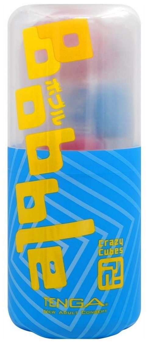 Мастурбатор Tenga Bobble Crazy Cubes (BOB-001), розовый/голубой