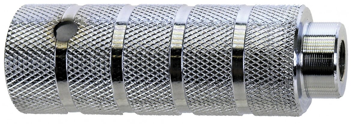 Пеги 5-329982 на ось BMX 38х110 сталь резьба М14х1.0 серебристый