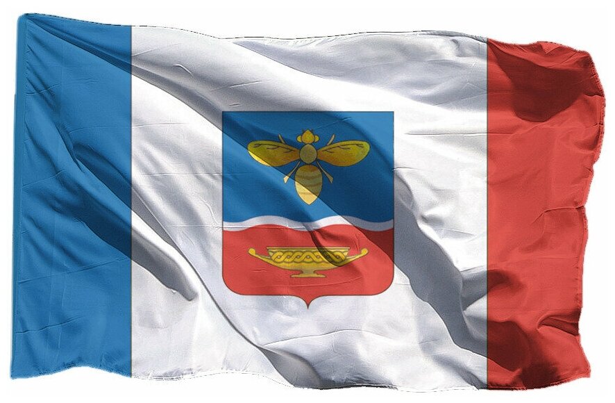 Флаг Симферополя на флажной сетке, 70х105 см - для флагштока