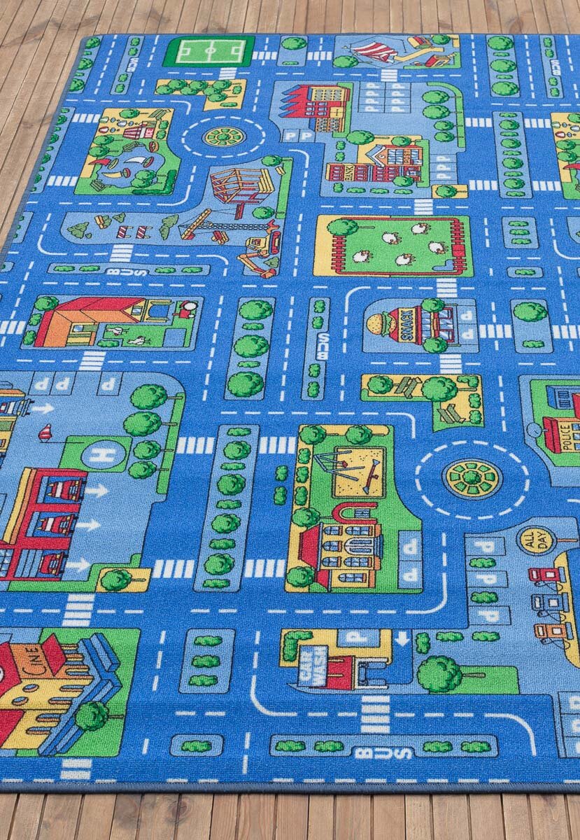 Игровой коврик 140*200 см Playmat Blue City