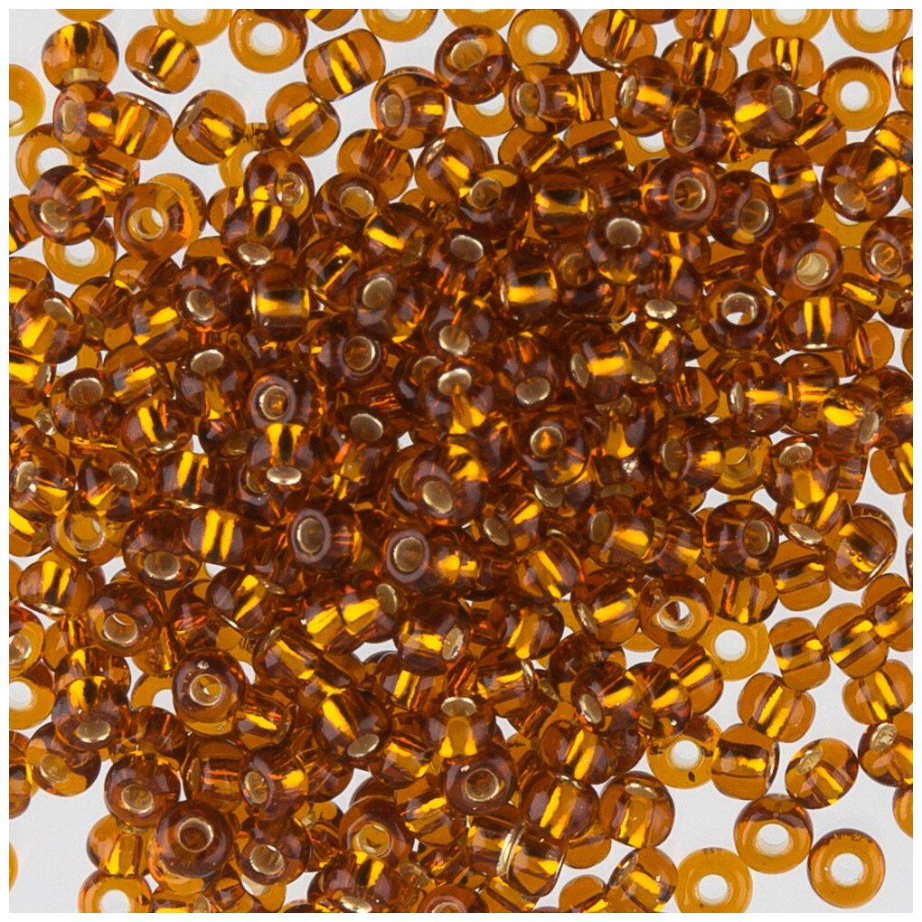 Бисер для рукоделия 50 г Чехия Gamma круглый 5 10/0 2.3 мм E012 т. золотистый (17090)
