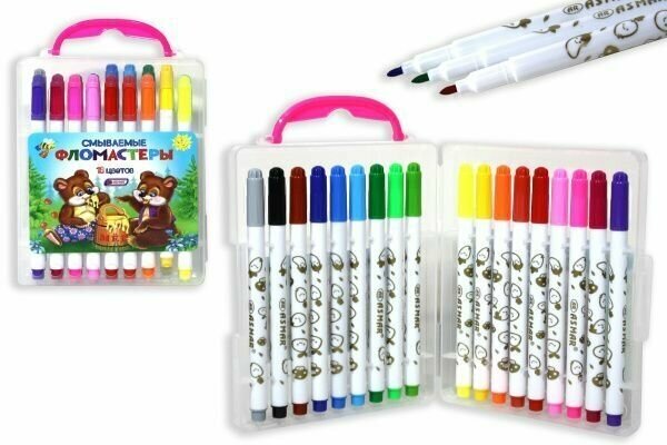 Набор фломастеров 18 цветов в пенале.