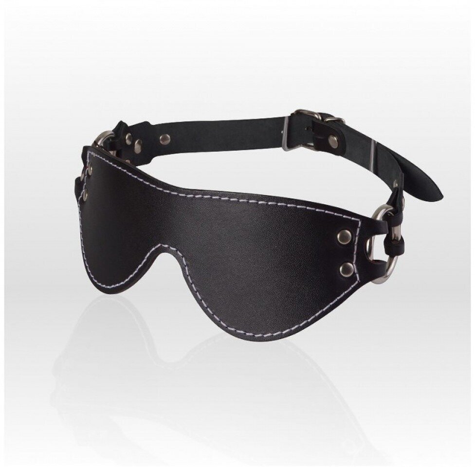 Маска Sitabella, натуральная кожа, двусторонняя, контрастная строчка