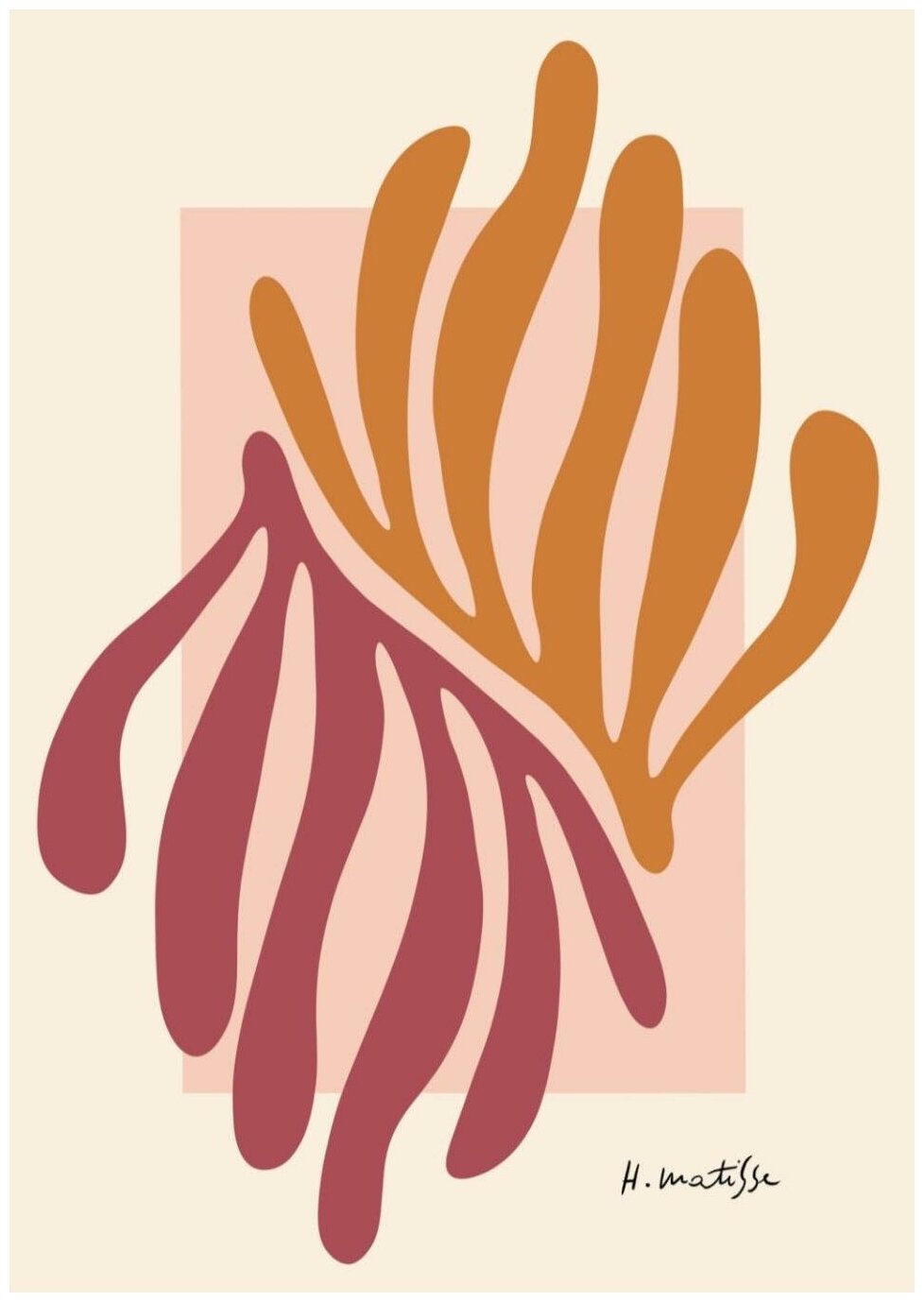 Постер / Плакат / Картина Анри Матисс - Подводные цветы 40х50 см в подарочном тубусе