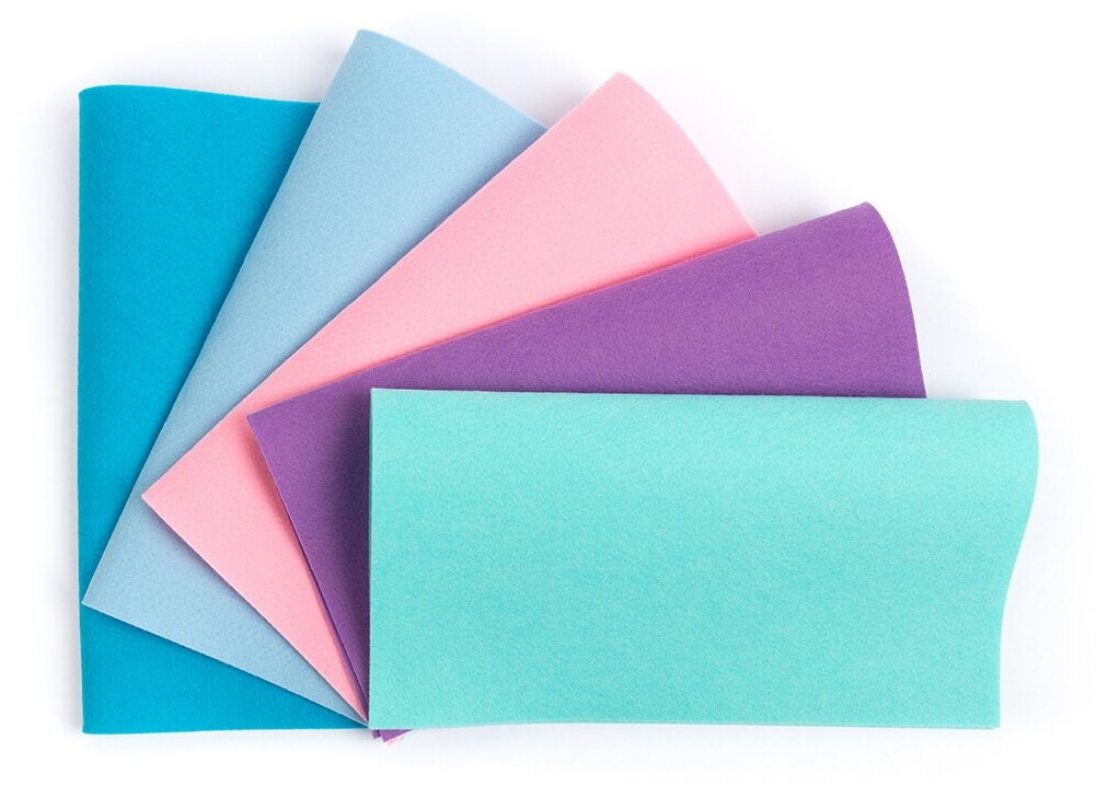 Фетр Gamma Premium FKS15-27/30 декоративный 27 см х 30 см ± 2 см 5 шт ассорти №3