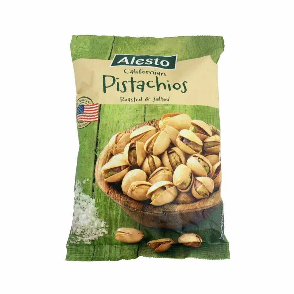Фисташки Alesto Pistachios 250 г, фисташки жареные соленые, премиум качества, (Германия)