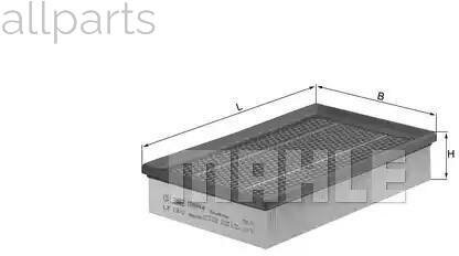 MAHLE LX1212 Mahle Фильтр воздушный LX 1212