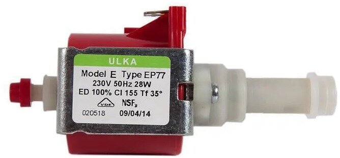 Насос (помпа) для пылесоса и кофемашин ULKA Ep77 28W, 220V, 900cc/min, 4bar