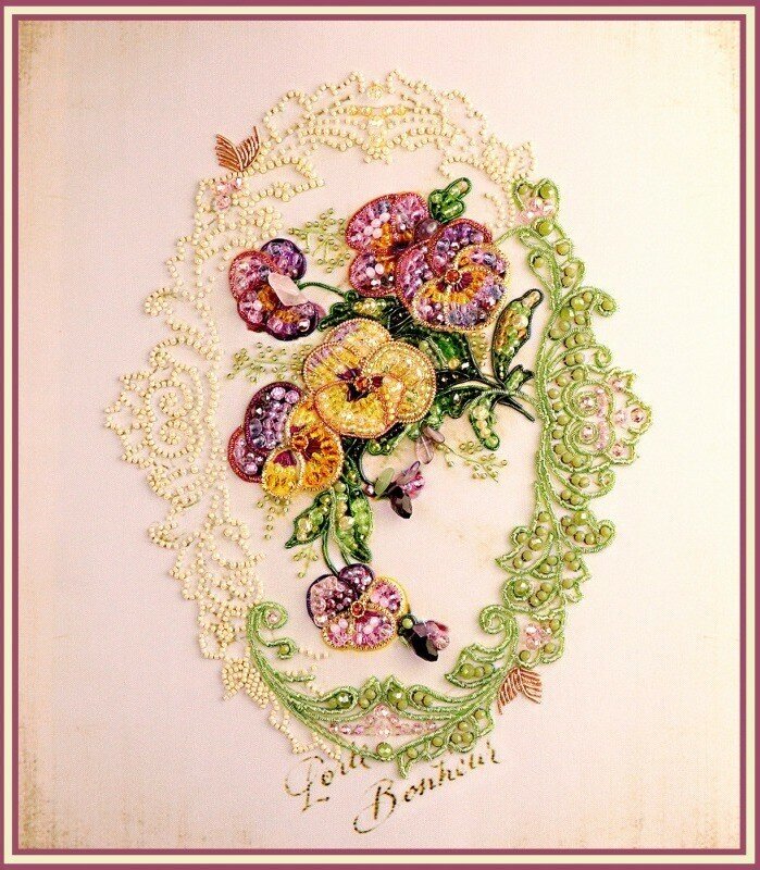 Цветочное кружево. Виолы 5556