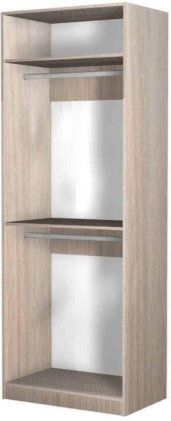 Гардеробная система, модуль Оскан 10, Легкомаркет, 50-40-230, полки/штанга, ясень шимо светлый