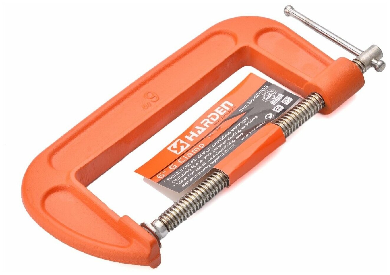 Струбцина G-образная усиленная, 100 мм// HARDEN