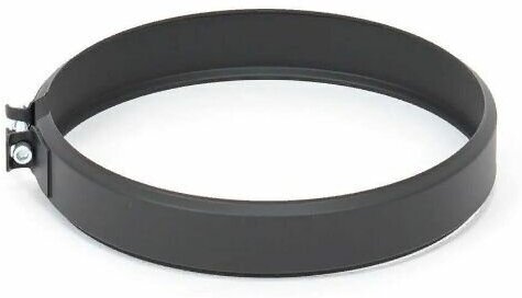 Хомут трубный обжимной ХТ-Р на болте D 115 Черный (RAL 9005) эмаль Т до 600С из нержавеющей стали для дымохода ТиС