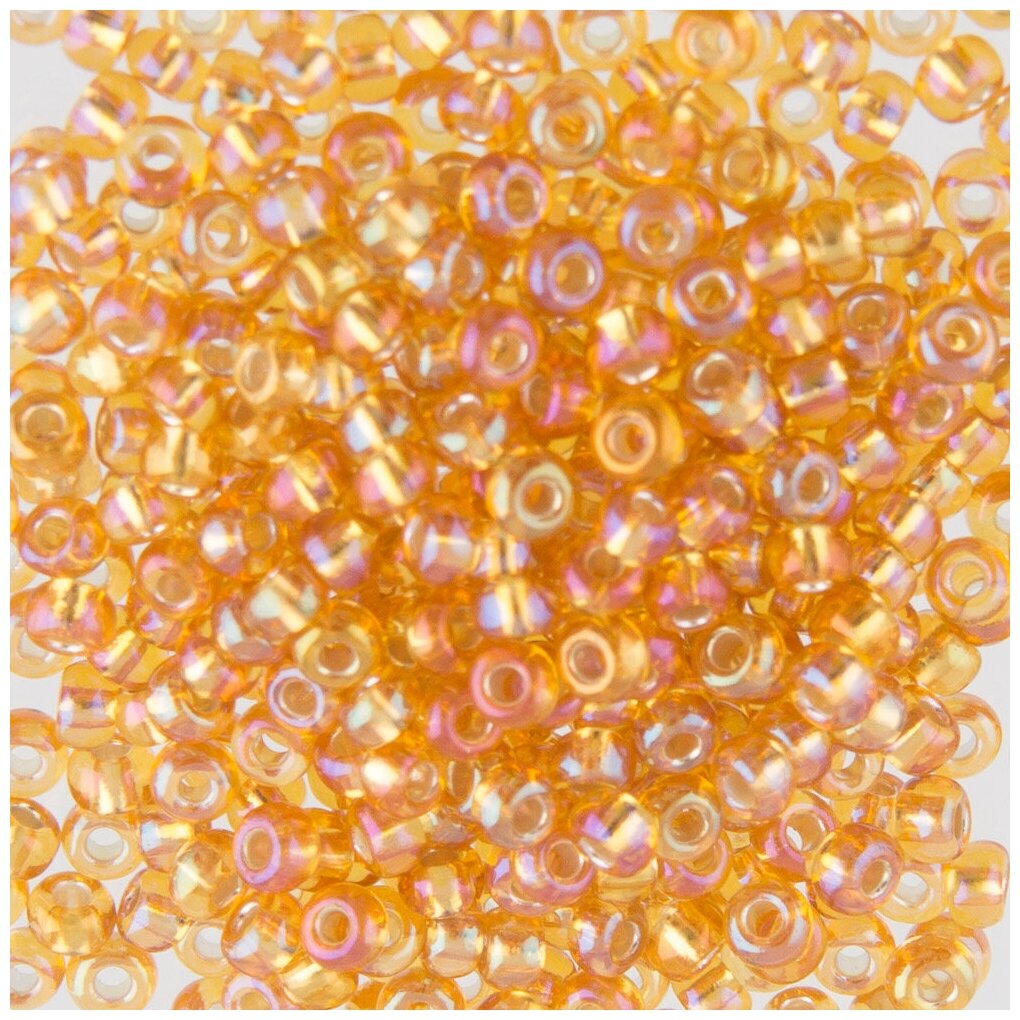 Бисер для рукоделия 50 г Чехия Gamma круглый 5 10/0 2.3 мм Е579 золотистый (17059)