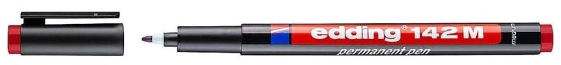 Маркер перманентный edding 142M, для проекторных пленок, круглый наконечник, 1 мм Красный