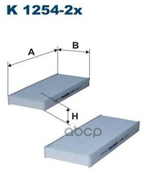 Фильтры салона NISSAN NAVARA, PATHFINDER шт. Filtron арт. K1254-2x
