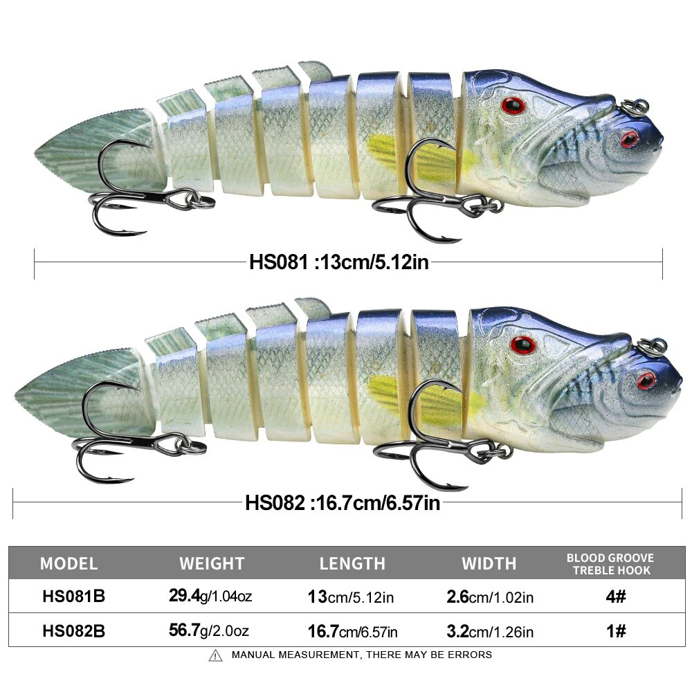 Проberos 13/16.7см Тонущие Воблеры 8 сегментов 16.7cm-6.57inch, color B