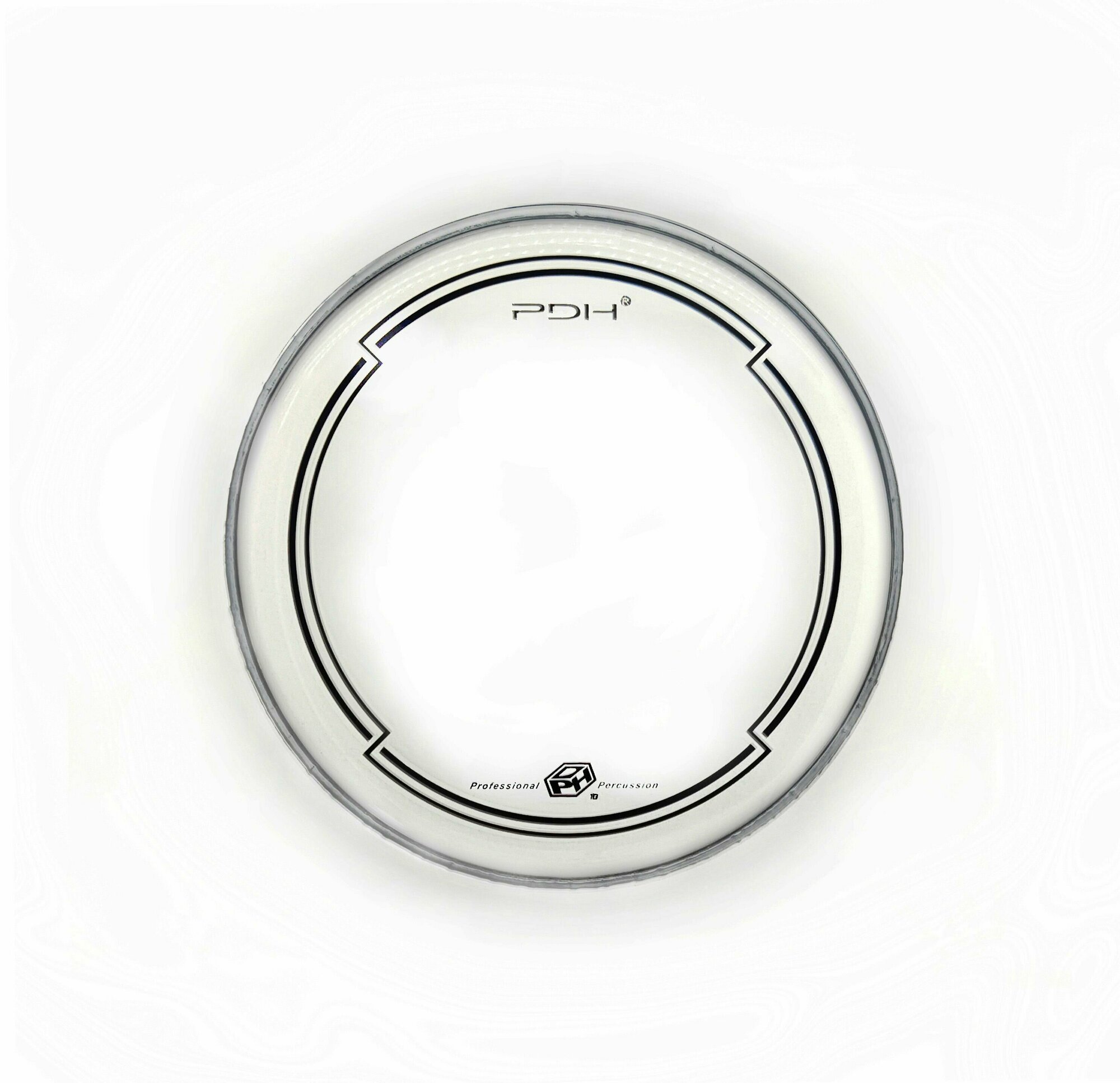 Пластик для барабана 10" прозрачный двухслойный