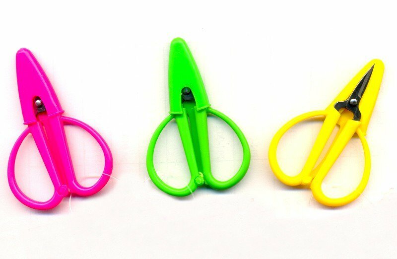 Ножницы мини (зеленые) с защитным чехлом DJ-1127G