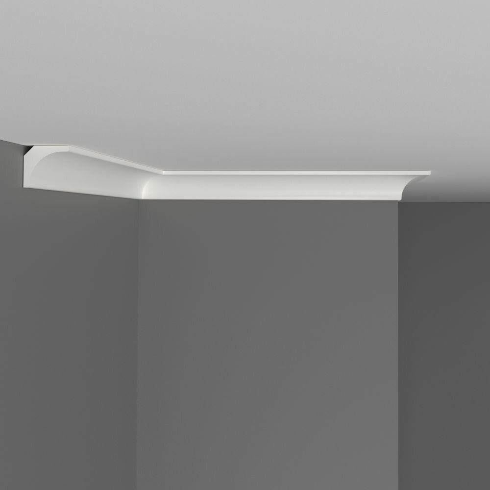 Плинтус Потолочный Гладкий Decomaster D133-115ДМ В20хШ20хД2000 мм / Декомастер.