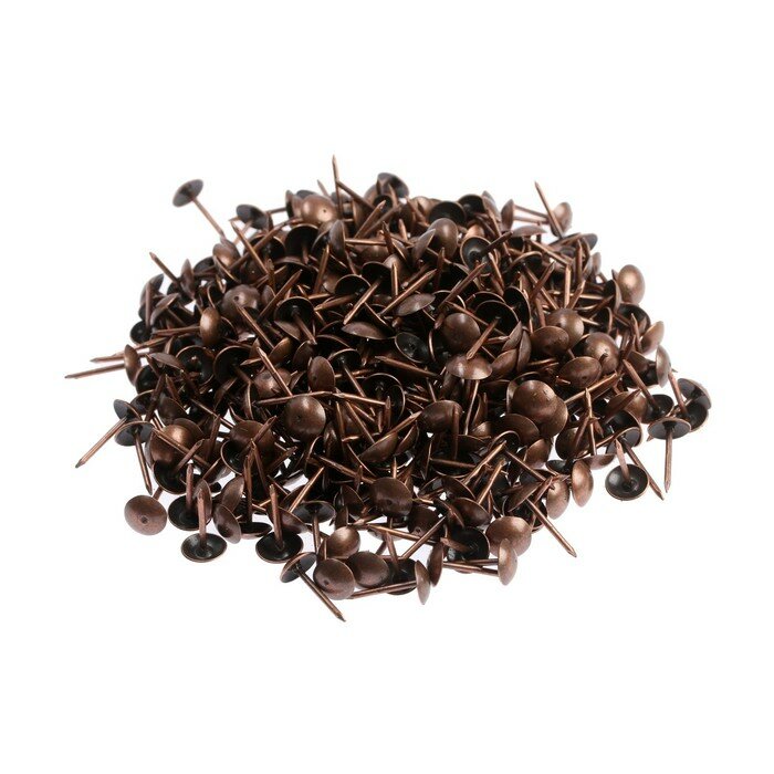 Гвозди тундра, декоративные, обивочные, 8×15 мм, медь, 500