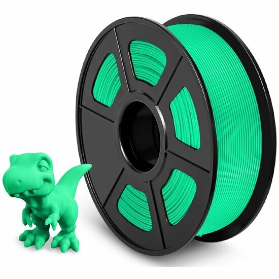 Пластик NV Print PLA+ Green для 3D печати диаметр 1.75мм длина 330 метров масса 1 кг