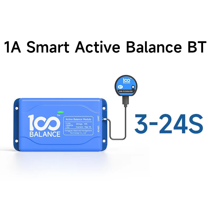 DALY Smart Active Балансир LiFePO4 для аккумуляторов 4S-24S 20 с