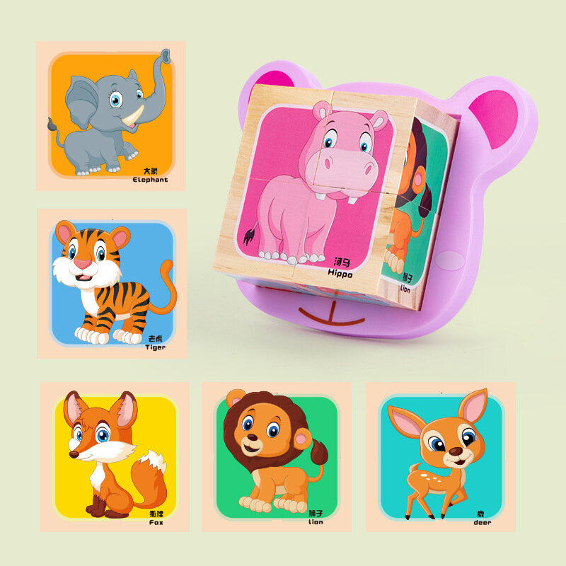 Игрушка развивающая "Enlightenment Stacking Dinosaur", деревянная, 17x13.5x5.5 см