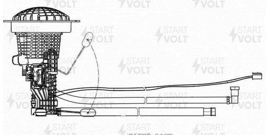 STARTVOLT SFM 2560 Модуль топливозаборника Mercedes-Benz M W164 (05-) 3.5i/5.0i c 09.2007 г