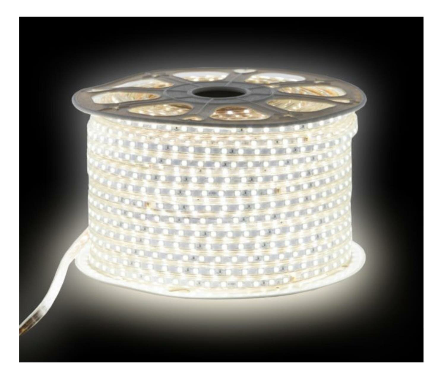 Светодиодная лента PJ Neon, 60 LED, 220 В, 14,4 Вт, IP67, 6500K, холодный белый