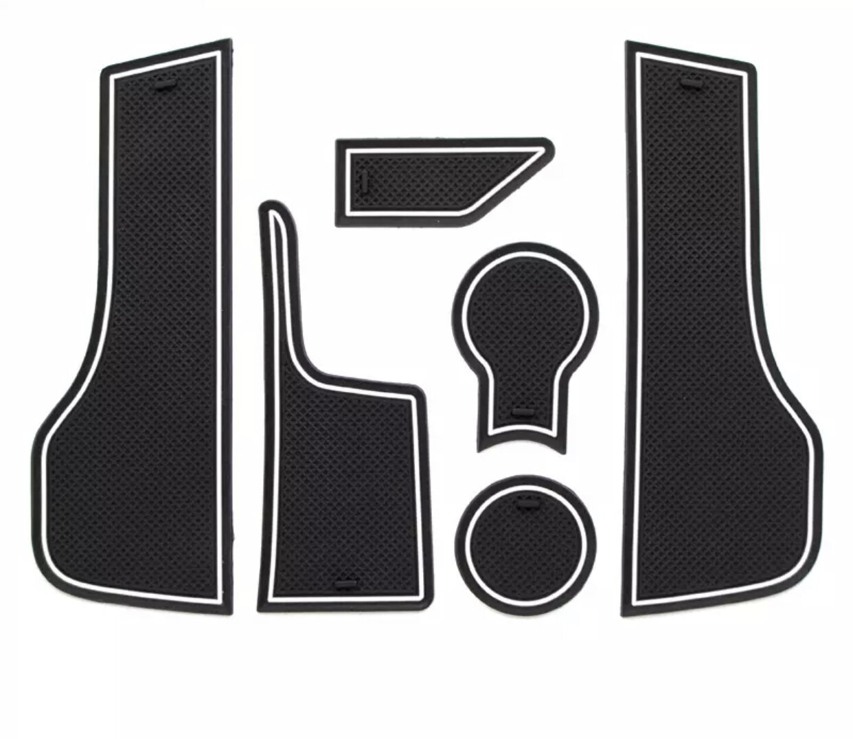 Комплект силиконовых ковриков в салон Vesta /Лада Веста white