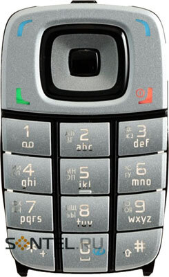 Клавиатура русская для Nokia 6101 серебристый