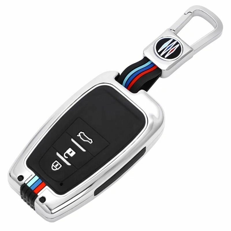 Чехол для ключа автомобиля Toyota / Тойота silver