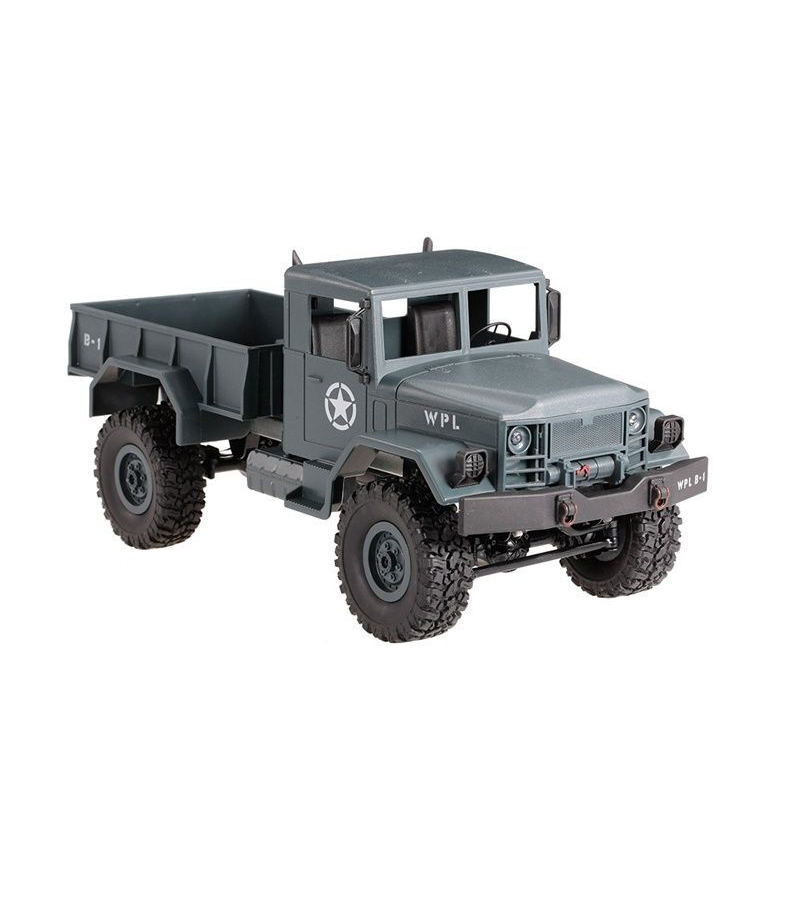Радиоуправляемая машина WPL B-14R военный грузовик (серый) 1/16 2.4G RTR