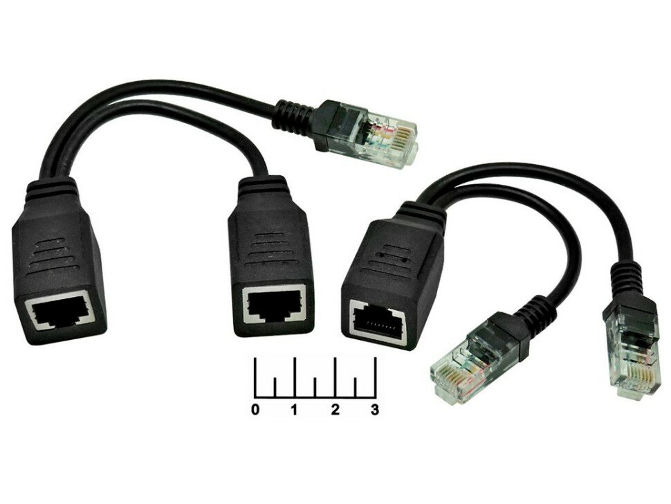 Разветвитель для подключения IP-камер OT-VNP33 8P8C (RJ-45)