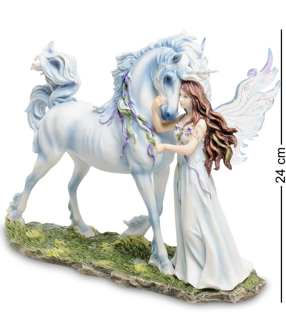 Статуэтка Ангел и Единорог (Джоди Бергсма) A2100357 Veronese, Полистоун