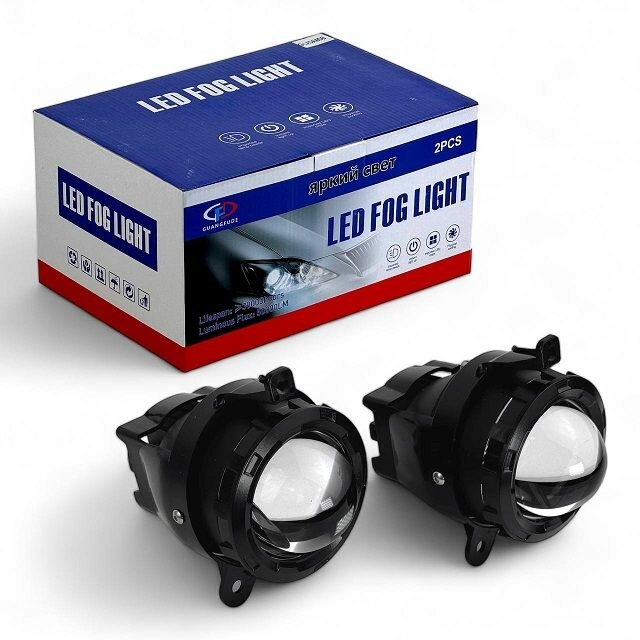 Противотуманная фара LED 2170 Приора линза
