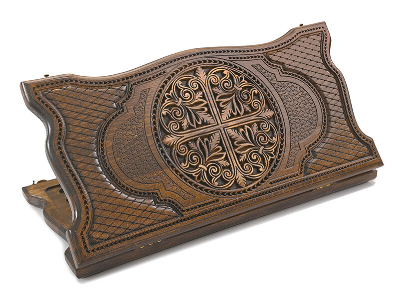 Ustyan Нарды резные "Армянский узор 4" 60, Ustyan