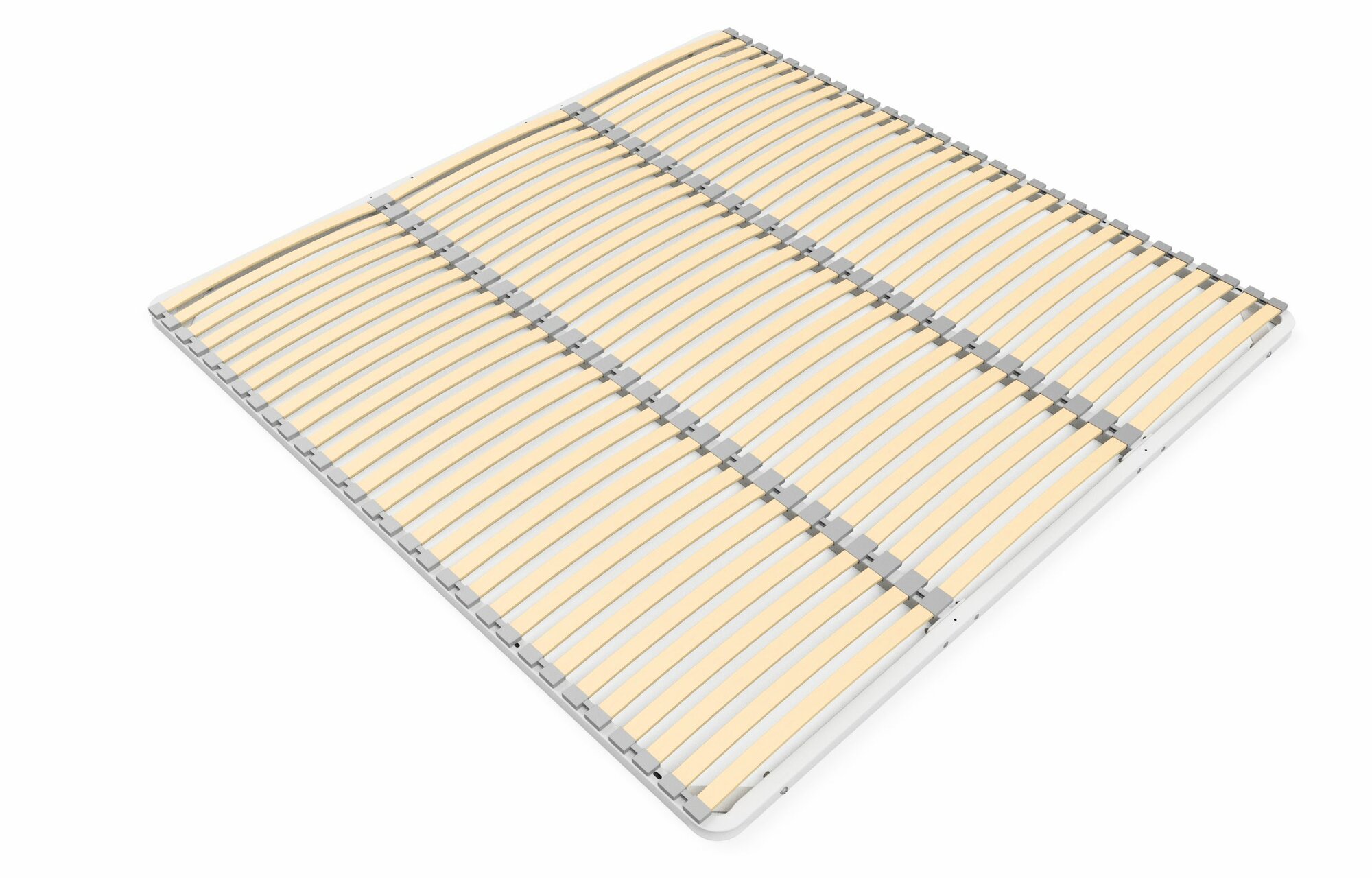 No-standard 220x200 Ортопедическое основание для кровати разборное, профиль 30х30х1,5мм, узкие ламели 96 шт. Без ножек