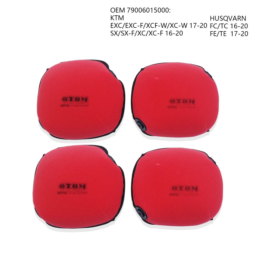 Мотоциклетный пенопластовый воздушный фильтр, губчатый фильтр для KTM 125 150 250 300 350 SX XC-W EXC XCF SXF HUSQVARN FC TC FE TE 79006015000 (4pcs)