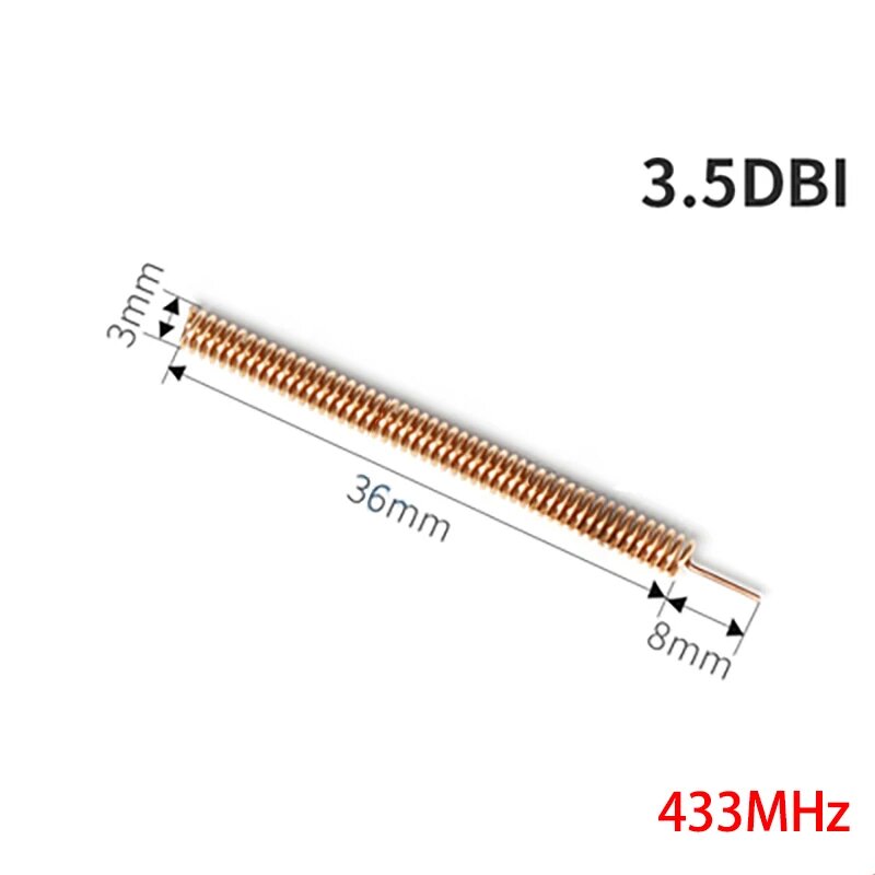 10 шт. 433/915 МГц антенна 3,5 дБи из чистой меди пружинная винтовая антенна Omni усилитель E Type