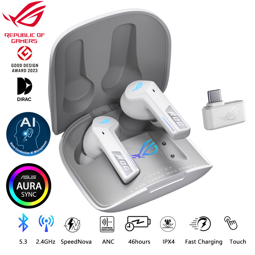 Наушники ASUS ROG Cetra True Wireless SpeedNova Глобальная версия