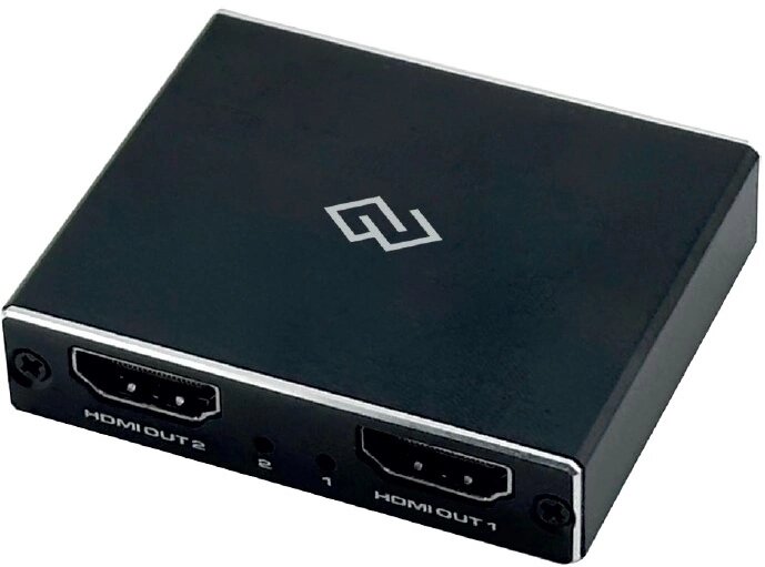 DHSP-V2X2 / Сплиттер аудио-видео Digma DHSP-v2x2, HDMI (f) - 2хHDMI (f), ver 2.0, черный