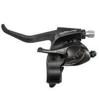 Шифтер/Тормозная ручка Shimano Tourney, TX800, 3ск, тр. 1800мм, цв. черн, без упак.