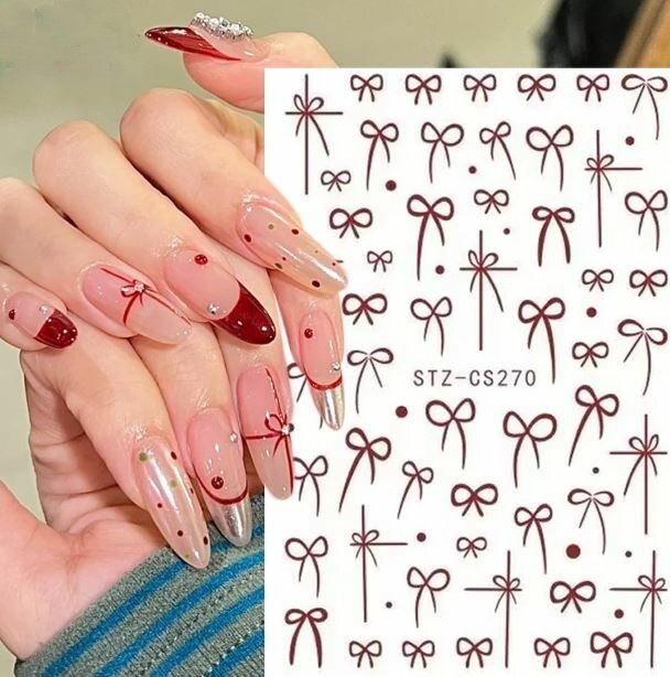 Наклейка для ногтей Бантики