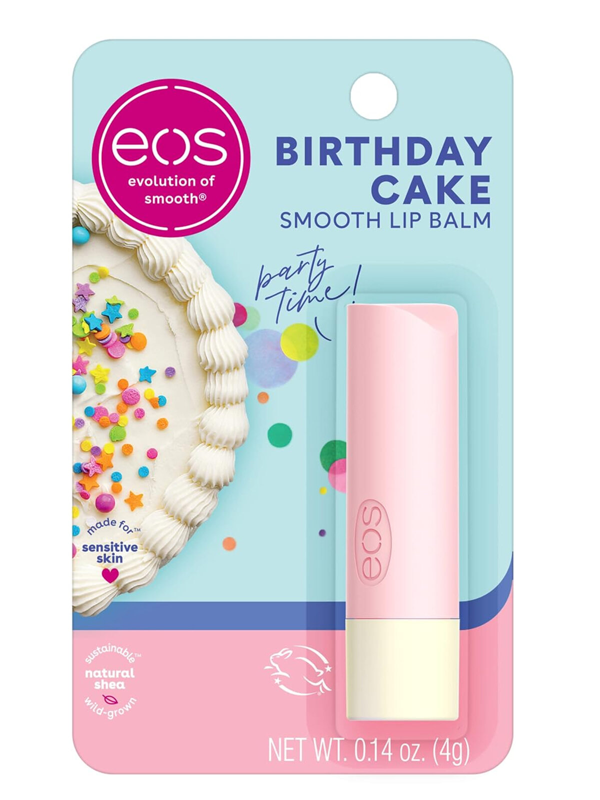 EOS Бальзам для губ Birthday Cake Lip Balm Праздничный торт, 4 г
