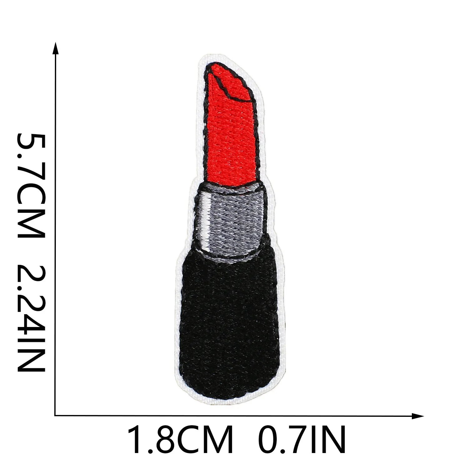 Красные вышитые нашивки 05
