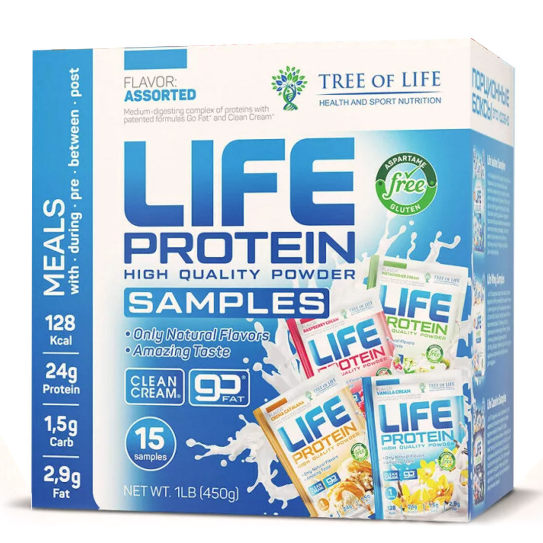 Tree of Life LIFE Protein Samples, 15 порций по 30 г (Крем-брюле)