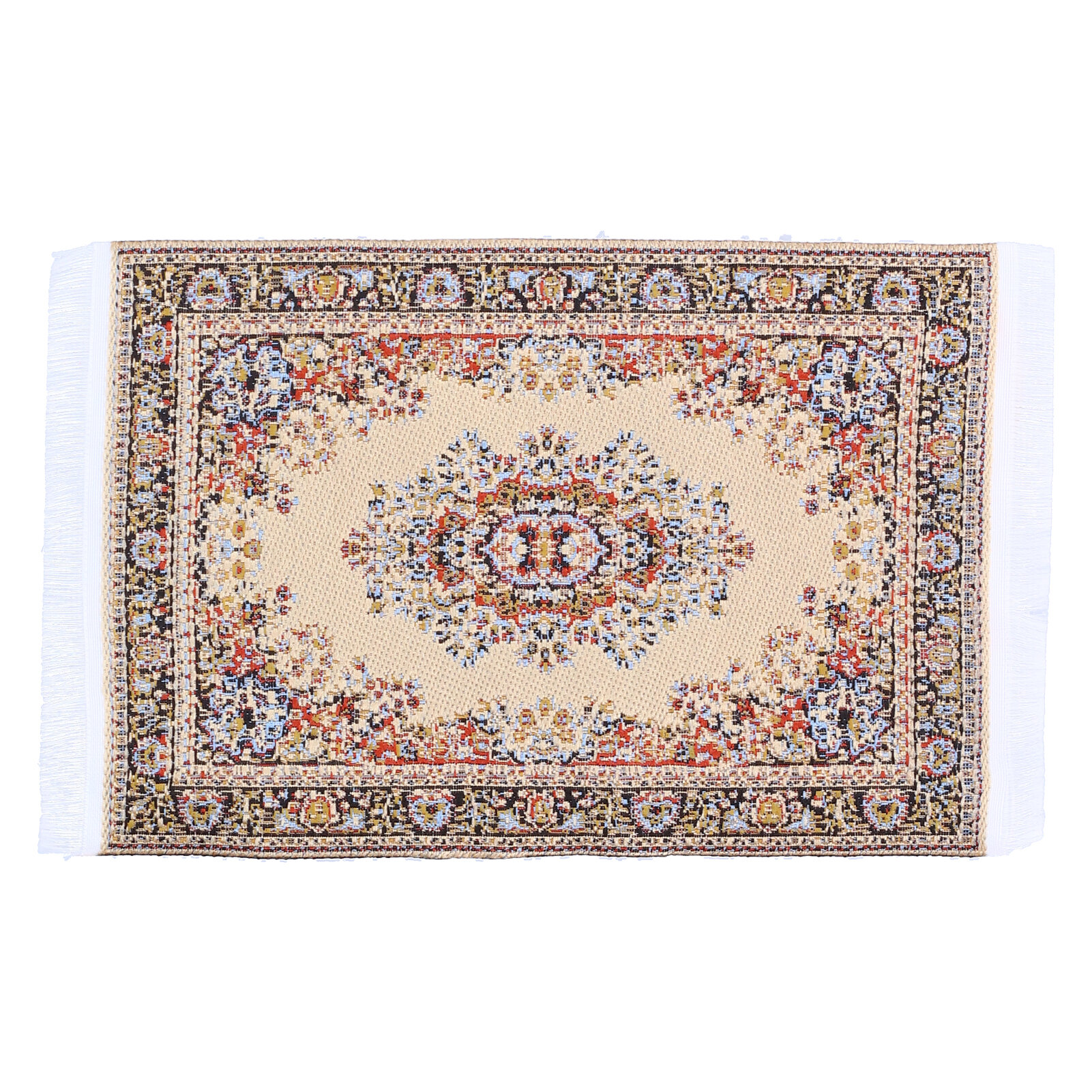 1:12 Dollhouse Woven Rug Unique Exquisite Miniature Carpet Decoration Accessories#1