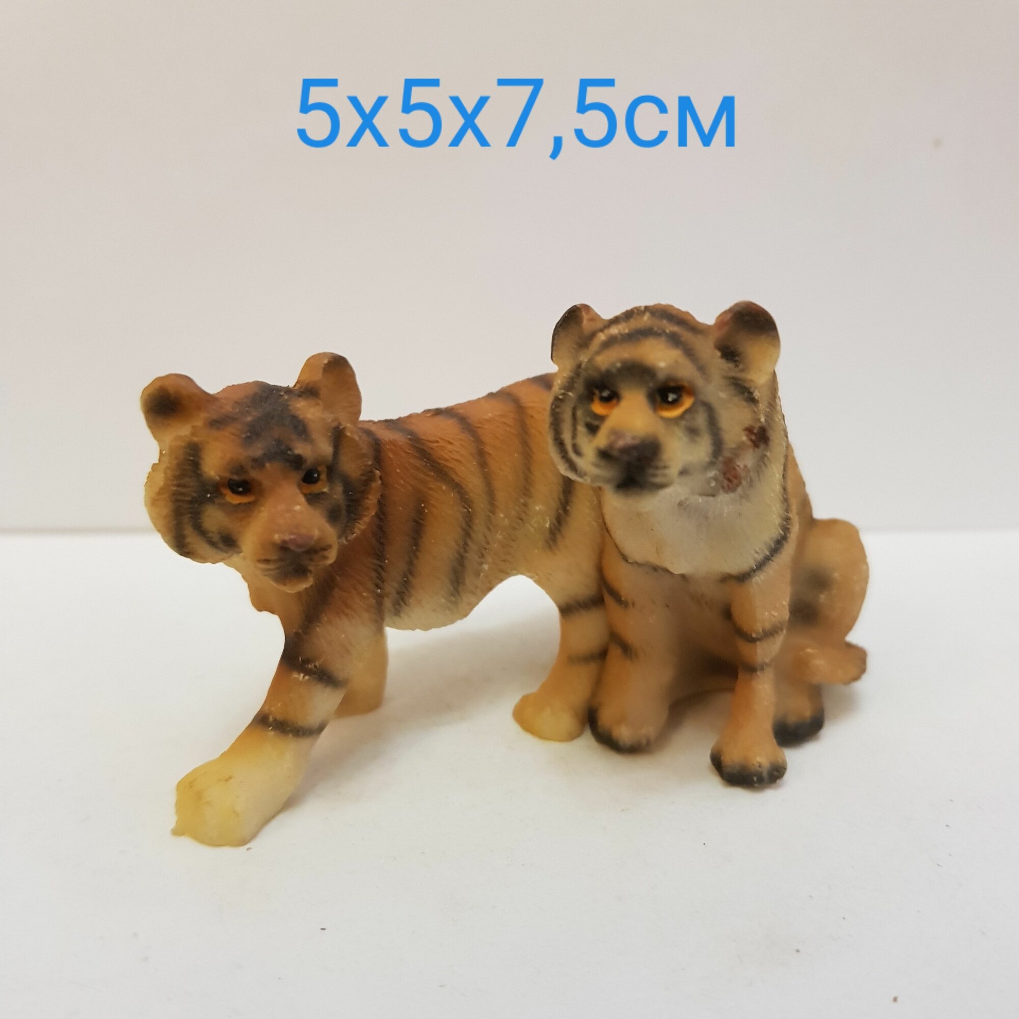 Фигурка декоративная "Два Тигра" мини, 5х5х7,5см, полистоун, 4481В